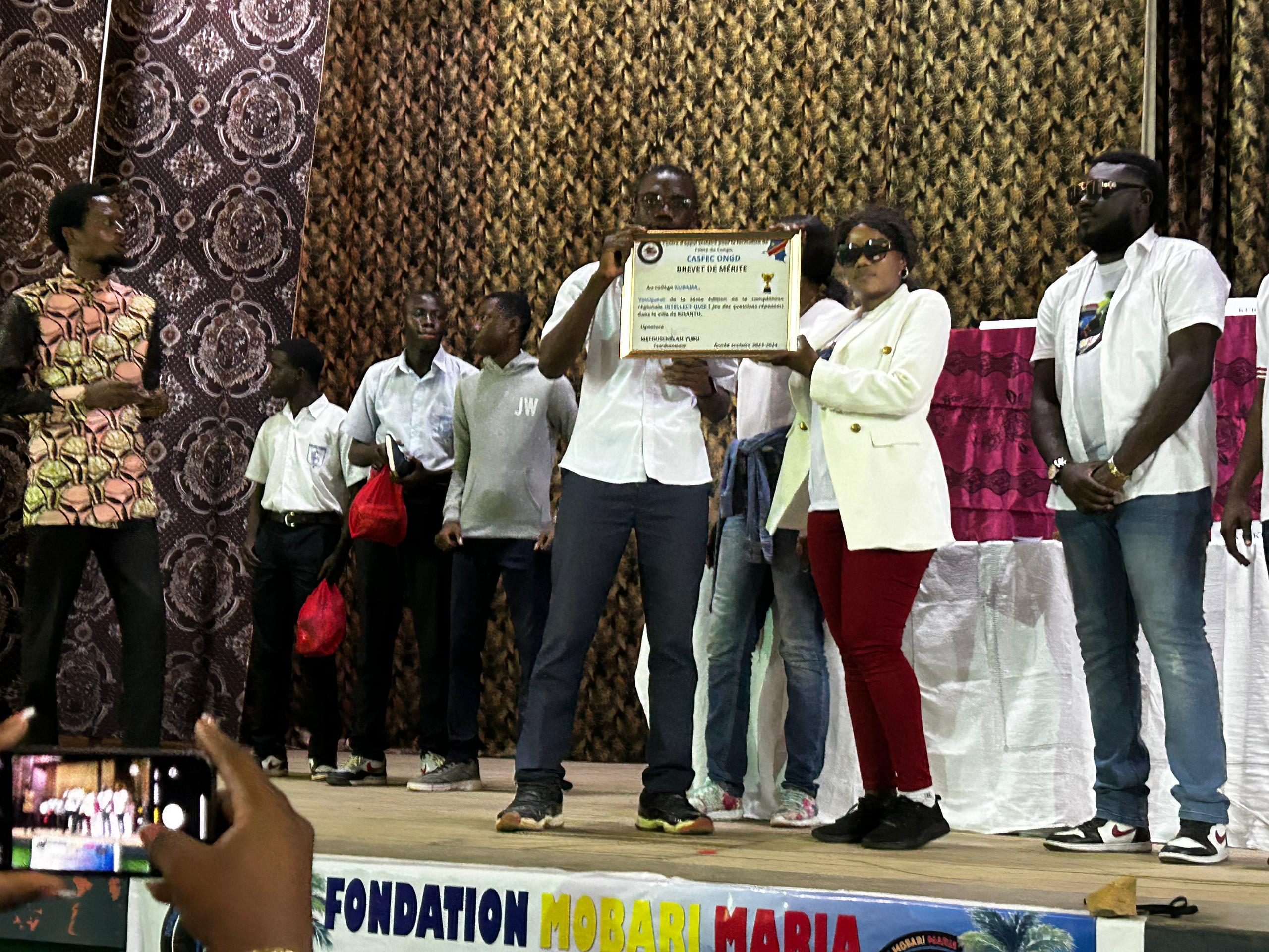 RDC : Maria Mobari, présidente de la fondation qui porte son nom, a ...